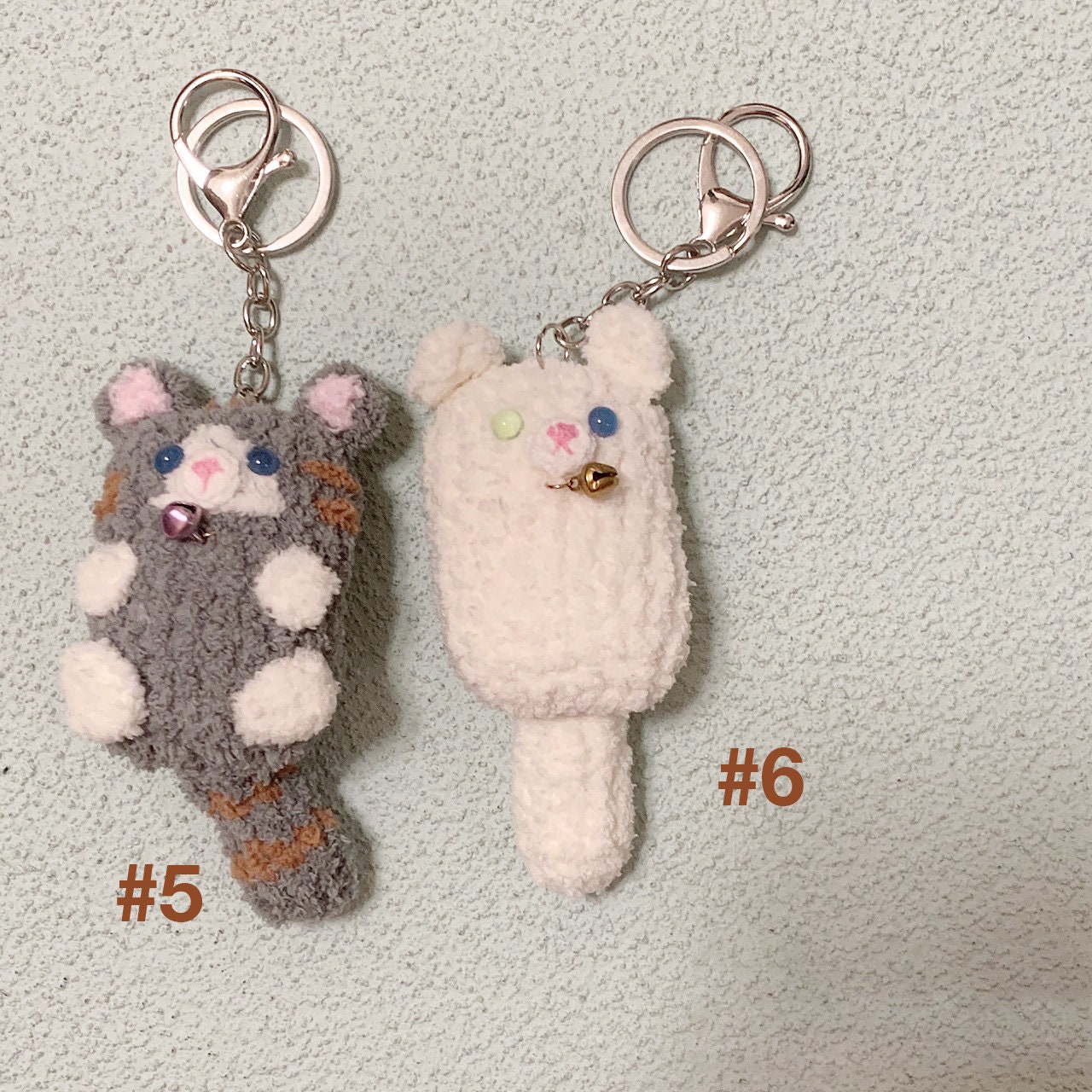 Cute Cat Keychain Handmade Dolls Keyring Animal Keychain - Etsy