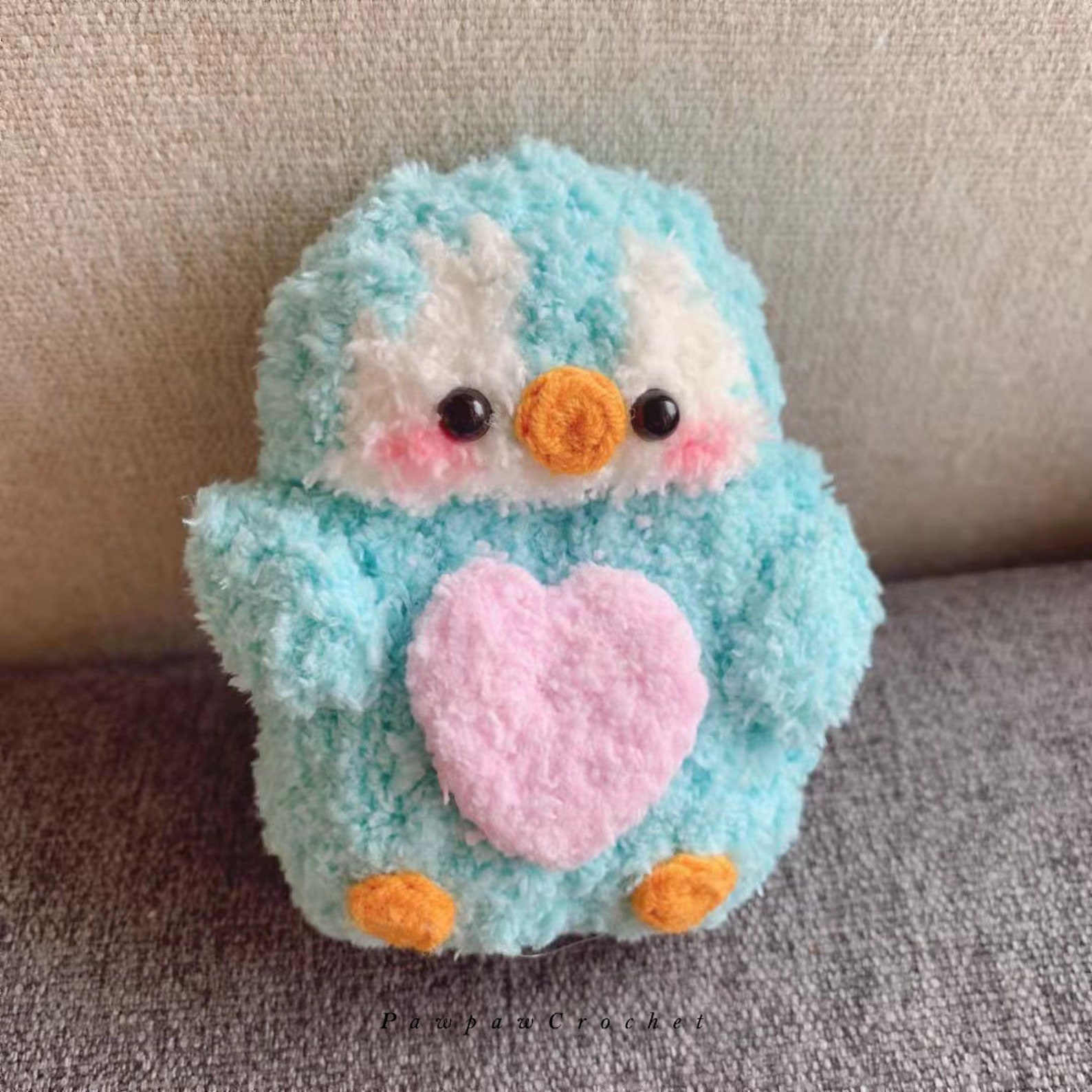 Crochet Fluffy Penguin AirPod Case Plush Airpods Pro Case AirPod Case ...