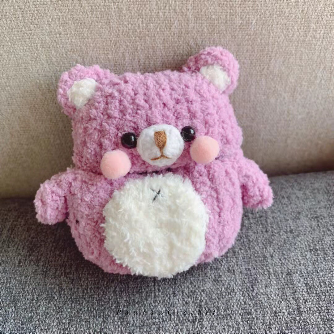 Crochet Purple Bear Airpod Case Plush Airpods Pro Case Cute | Etsy