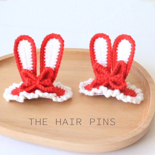 Rabbit Hair Clip - Etsy