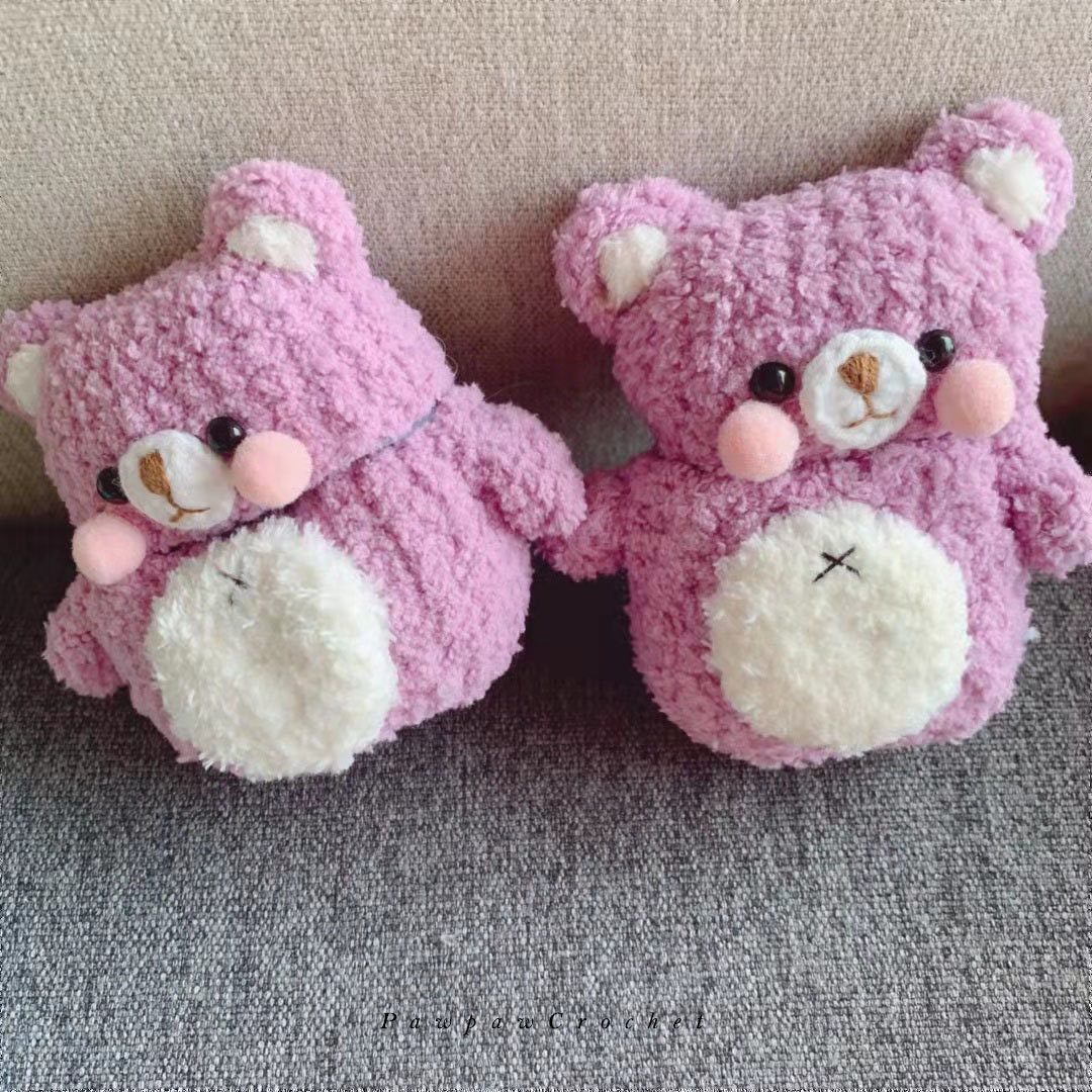 Crochet Purple Bear Airpod Case Plush Airpods Pro Case Cute | Etsy