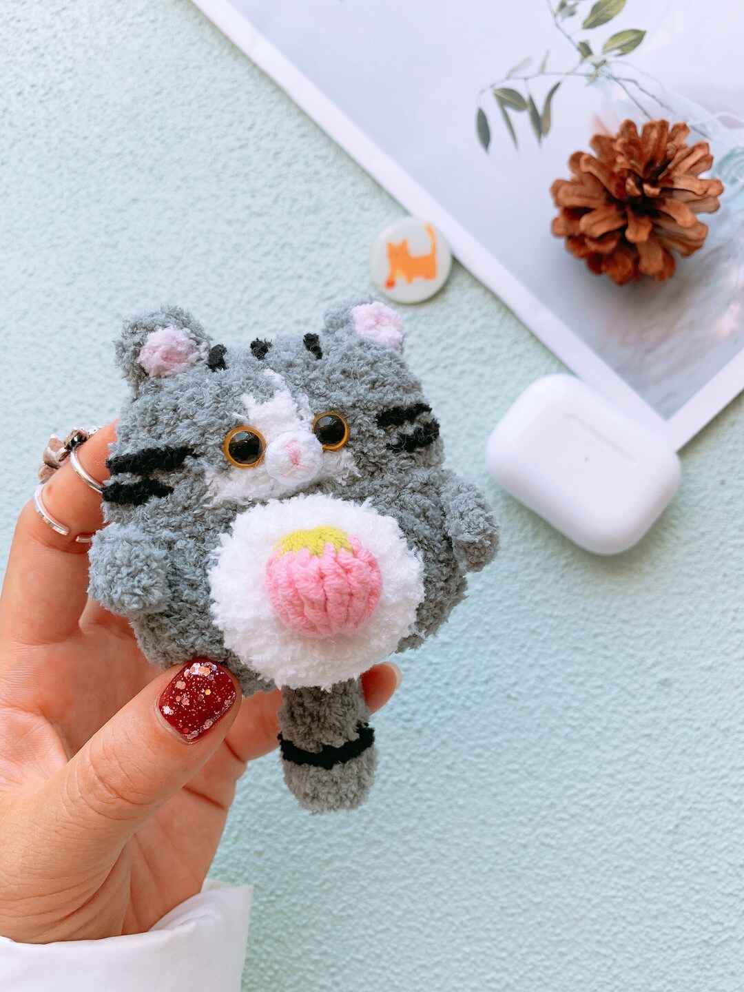Cat Airpods Case Crochet AirPod 4 Case Knit AirPod Case Airpods Pro ...