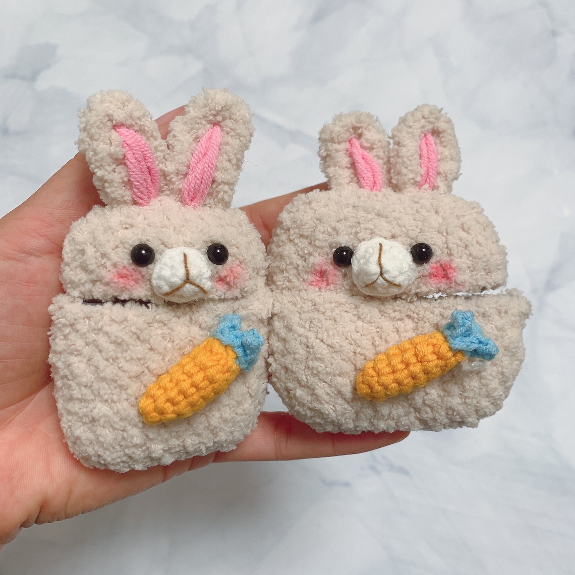 Plush Airpod Case Crochet Airpods Pro Case Cute Bunny Airpod | Etsy