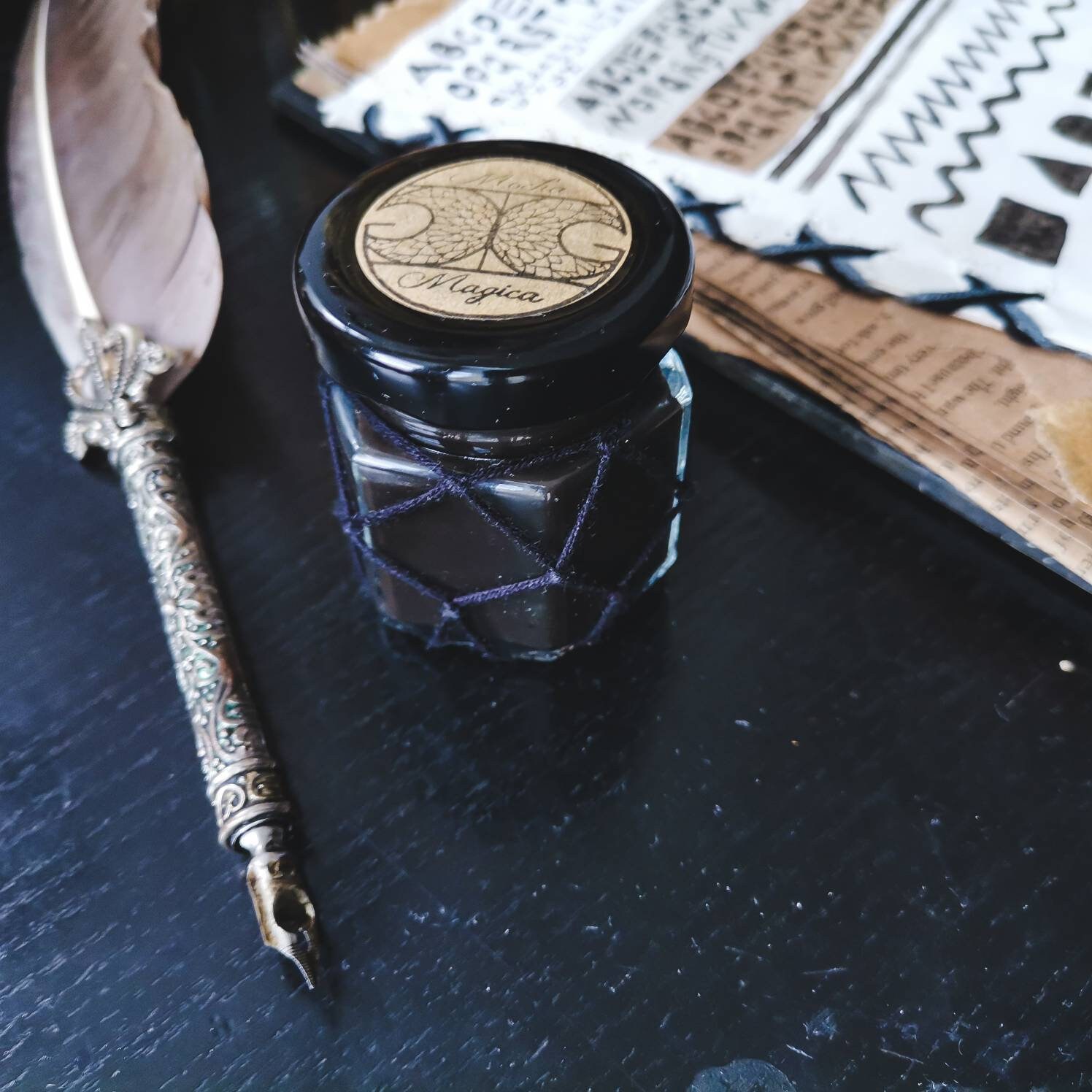 Dragon's Blood Infused Black Indian Ink. Ritual Ink for - Etsy UK