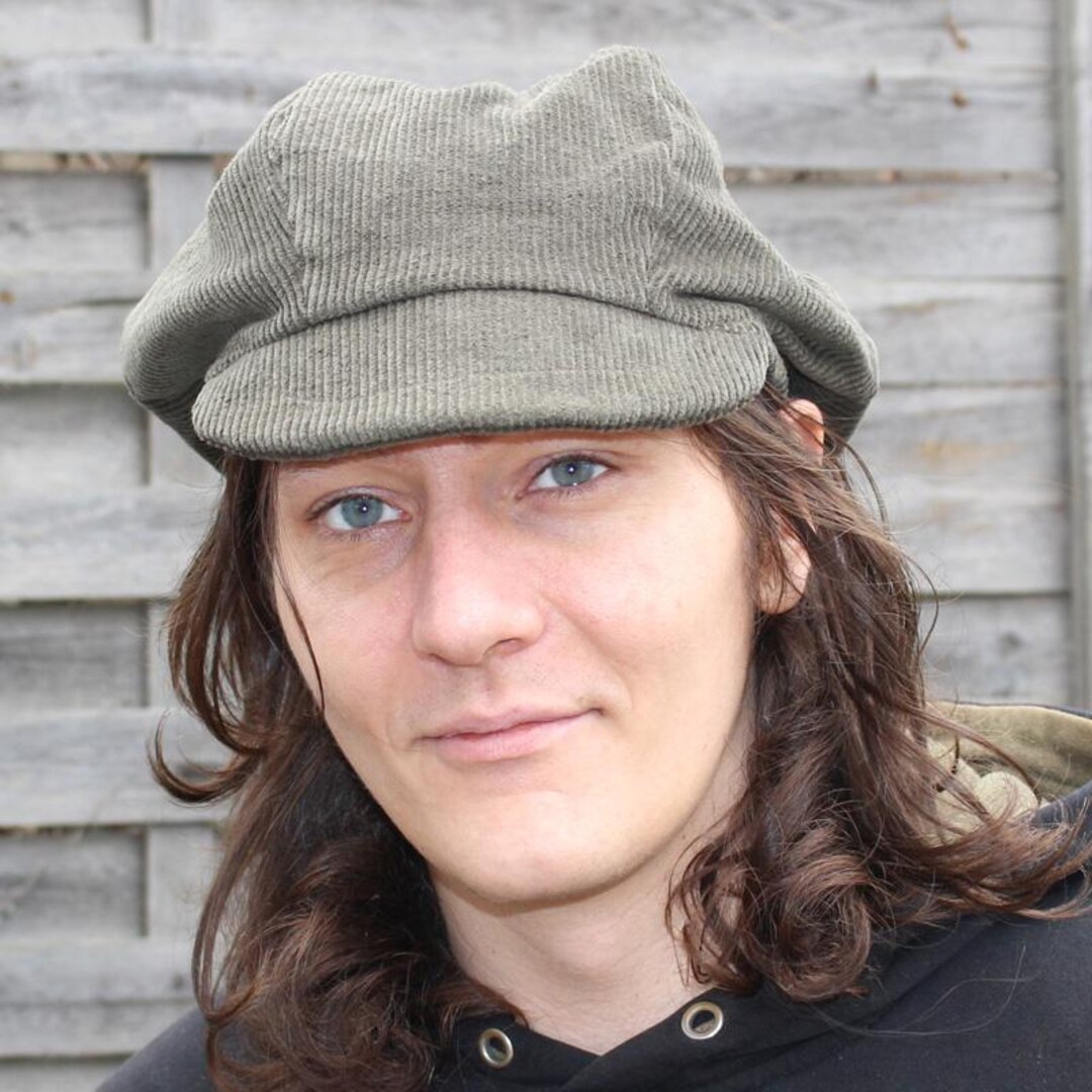 Khaki Corduroy Gavroche Style Cap - Etsy