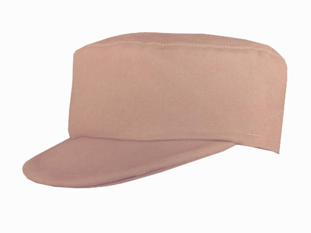 Beige Army Style Cap in Gabardine - Etsy