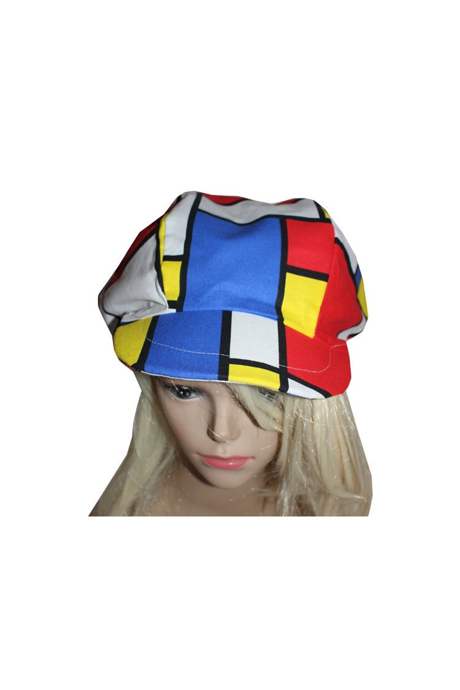 Piet Mondrian Inspired Newsboy Style Cap - Etsy UK