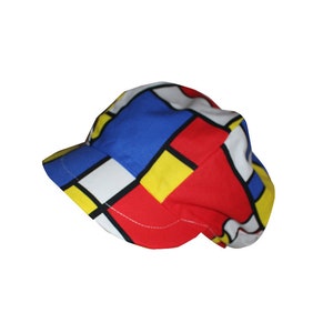 Piet Mondrian Inspired Newsboy Style Cap - Etsy UK