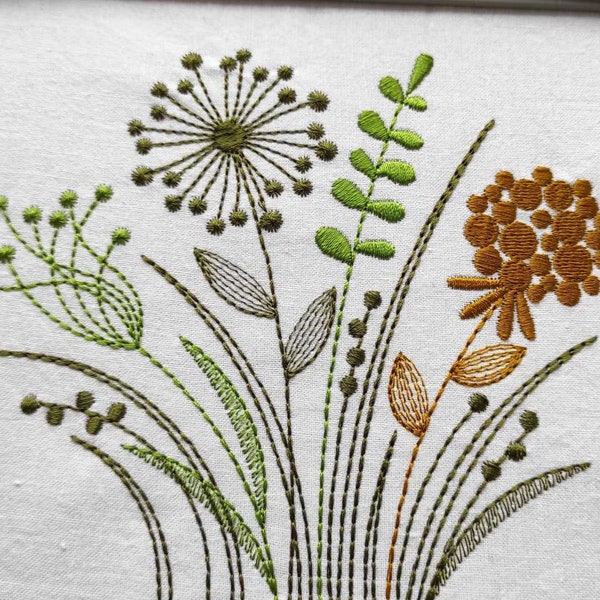 Grass Embroidery - Etsy