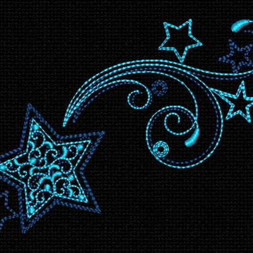 Embroidery Design Star Embroidery Designs - Etsy