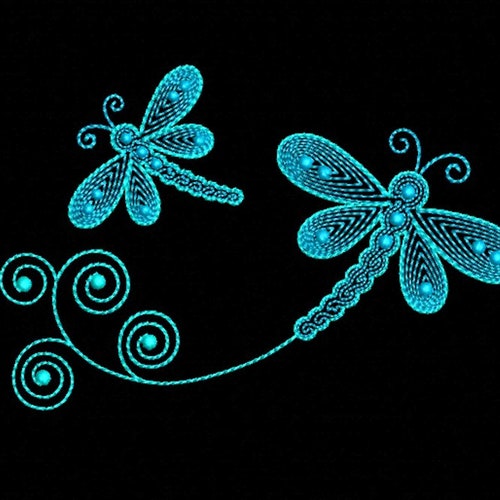 Dragonfly Machine Embroidery Design 3 SIZES Sketch Machine - Etsy
