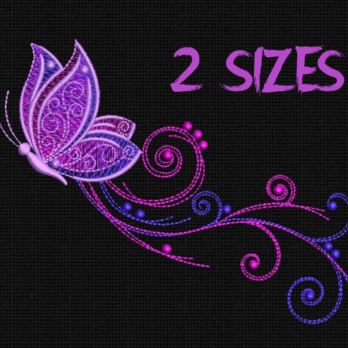 Spring Butterfly Applique Machine Embroidery Design NO:0024 - Etsy