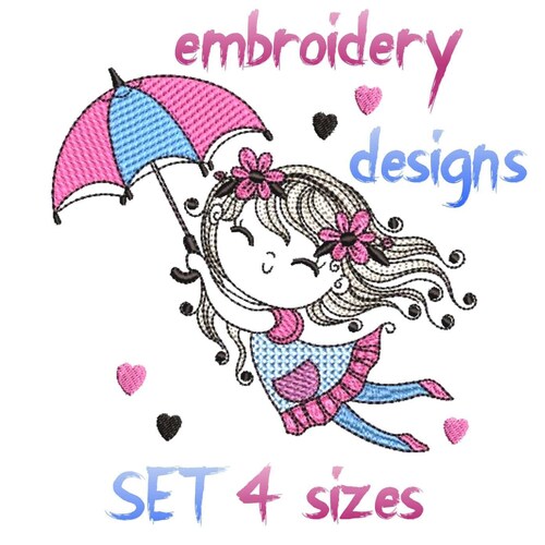 Embroidery Design Girl Embroidery Designs Baby - Etsy