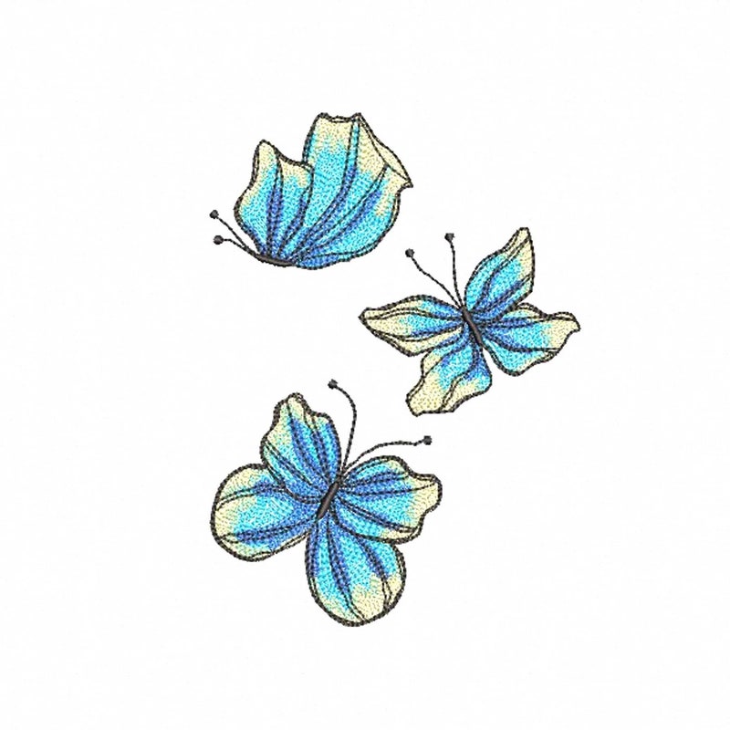 Butterfly Embroidery Design - Etsy