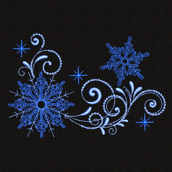 Snowflake Embroidery - Etsy
