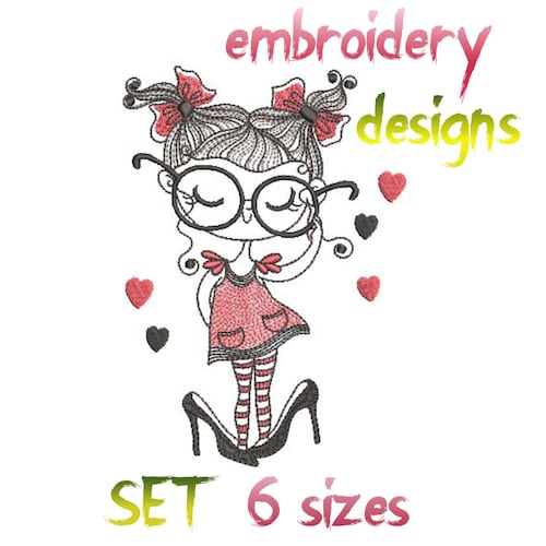 Embroidery Design Girl Embroidery Designs Baby | Etsy