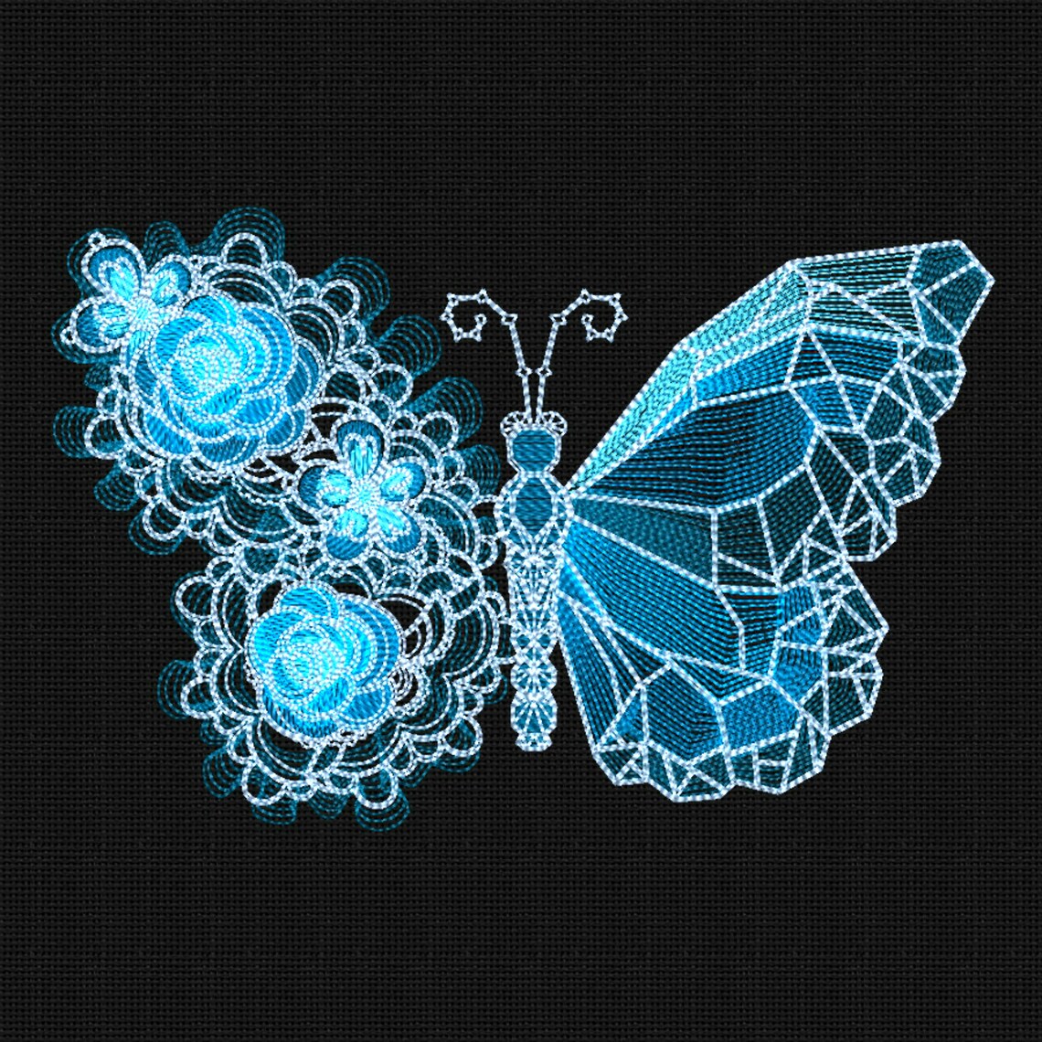 Embroidery Design Butterfly Embroidery Designs Flowers - Etsy