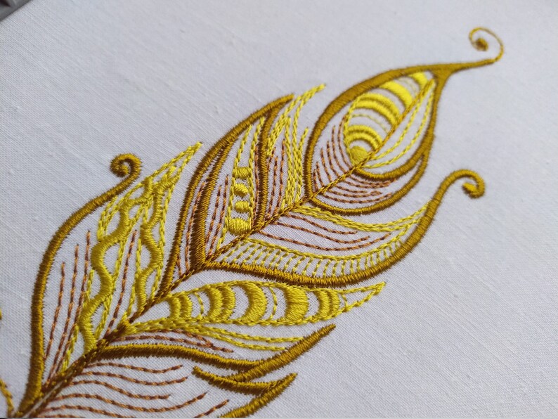 Embroidery Design Feather Embroidery Designs Bird - Etsy