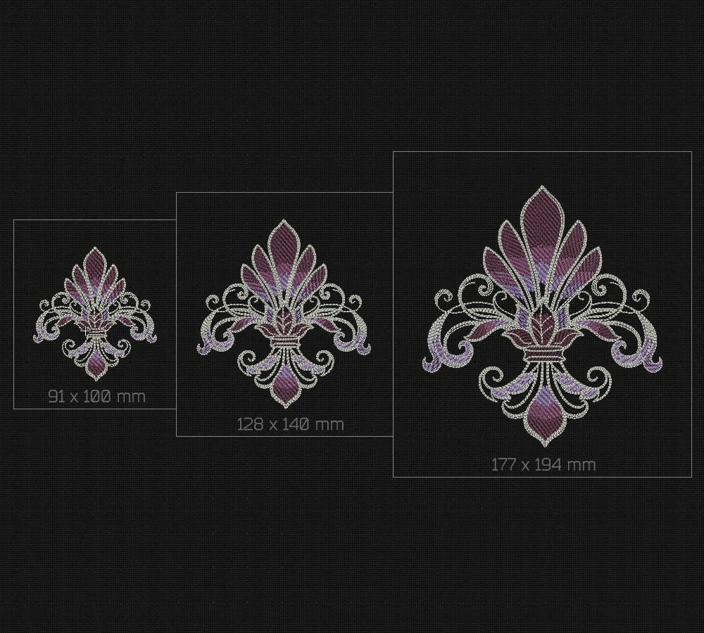 Embroidery Design Royal Lily Embroidery Designs - Etsy