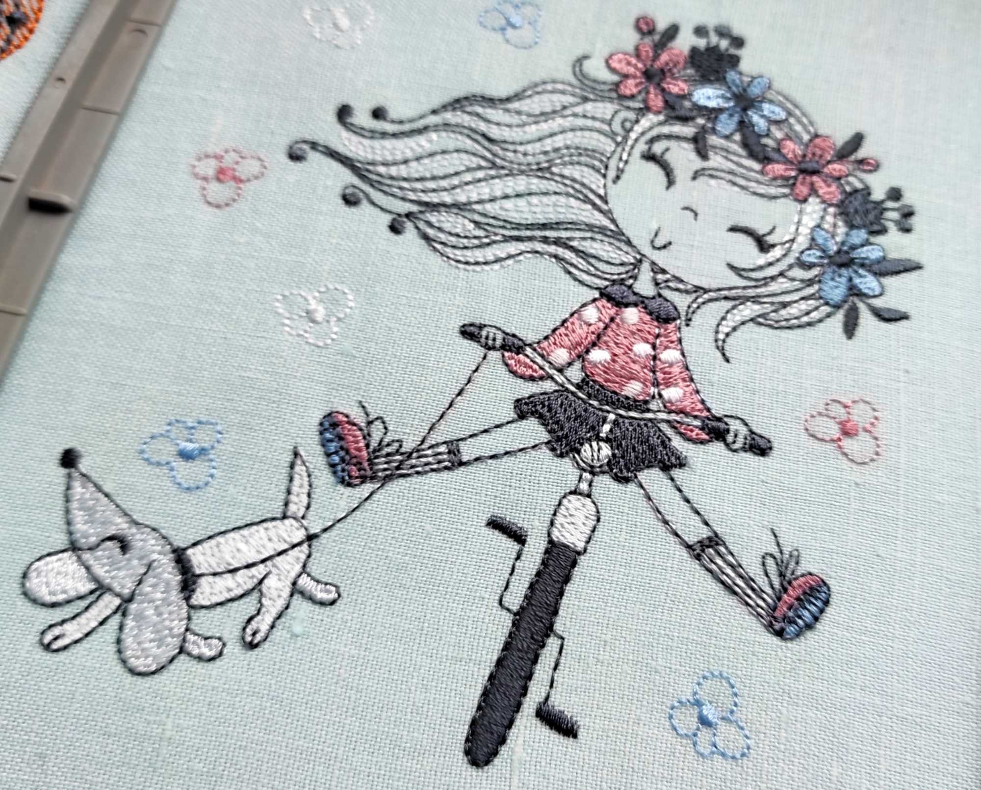 Embroidery Design Cute Girl Embroidery Designs Baby - Etsy