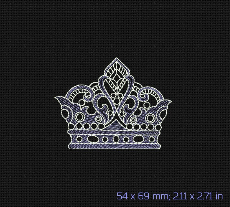 Stickdatei Krone Stickdatei Krone - Etsy.de