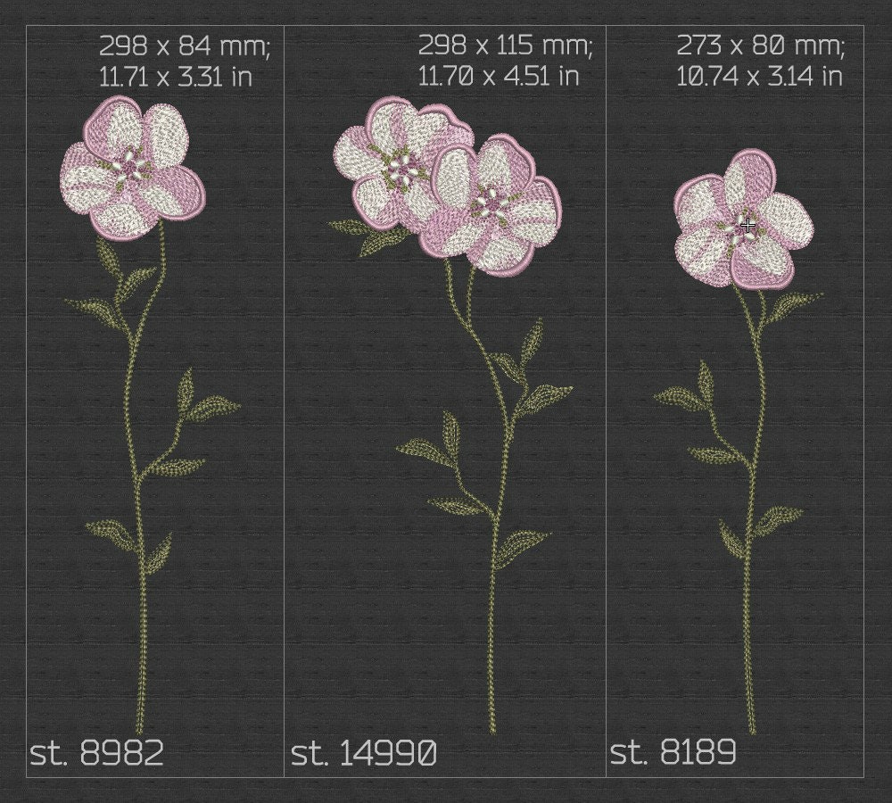 Embroidery Design Sakura Embroidery Designs | Etsy