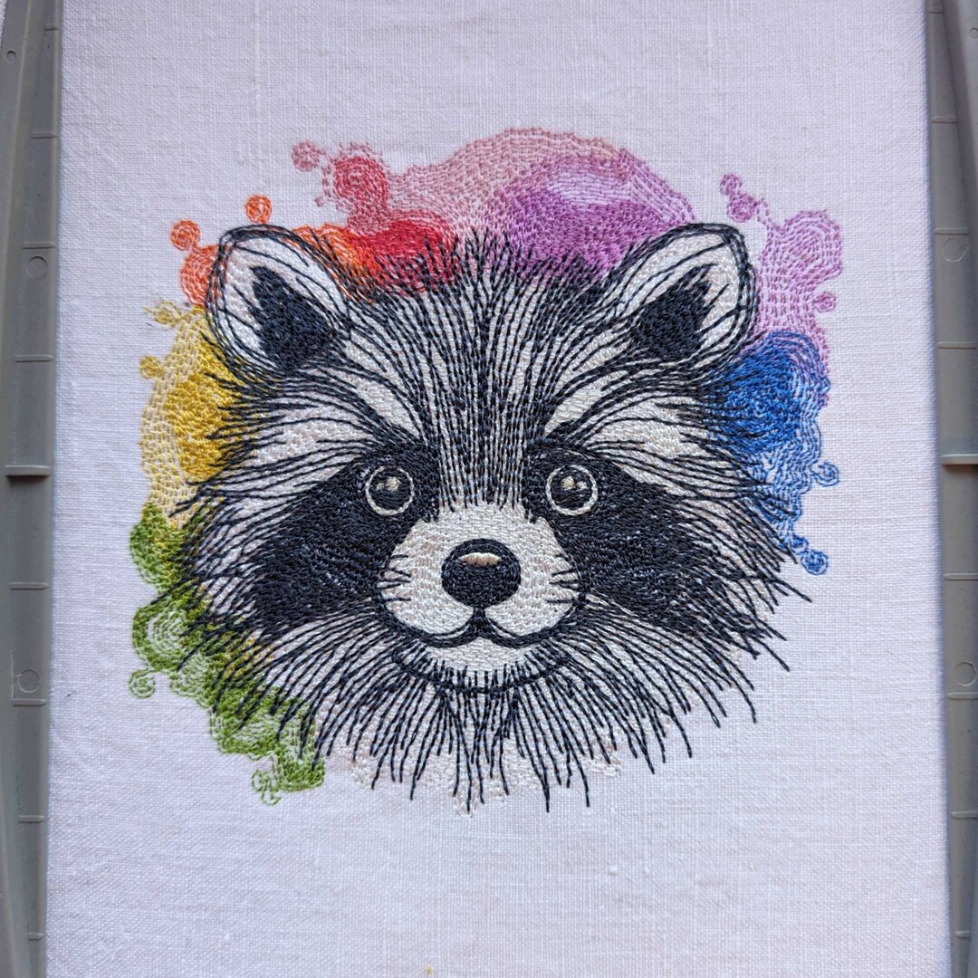 Raccoon Embroidery Design Animals Embroidery Designs Dst Exp Pes Hus ...