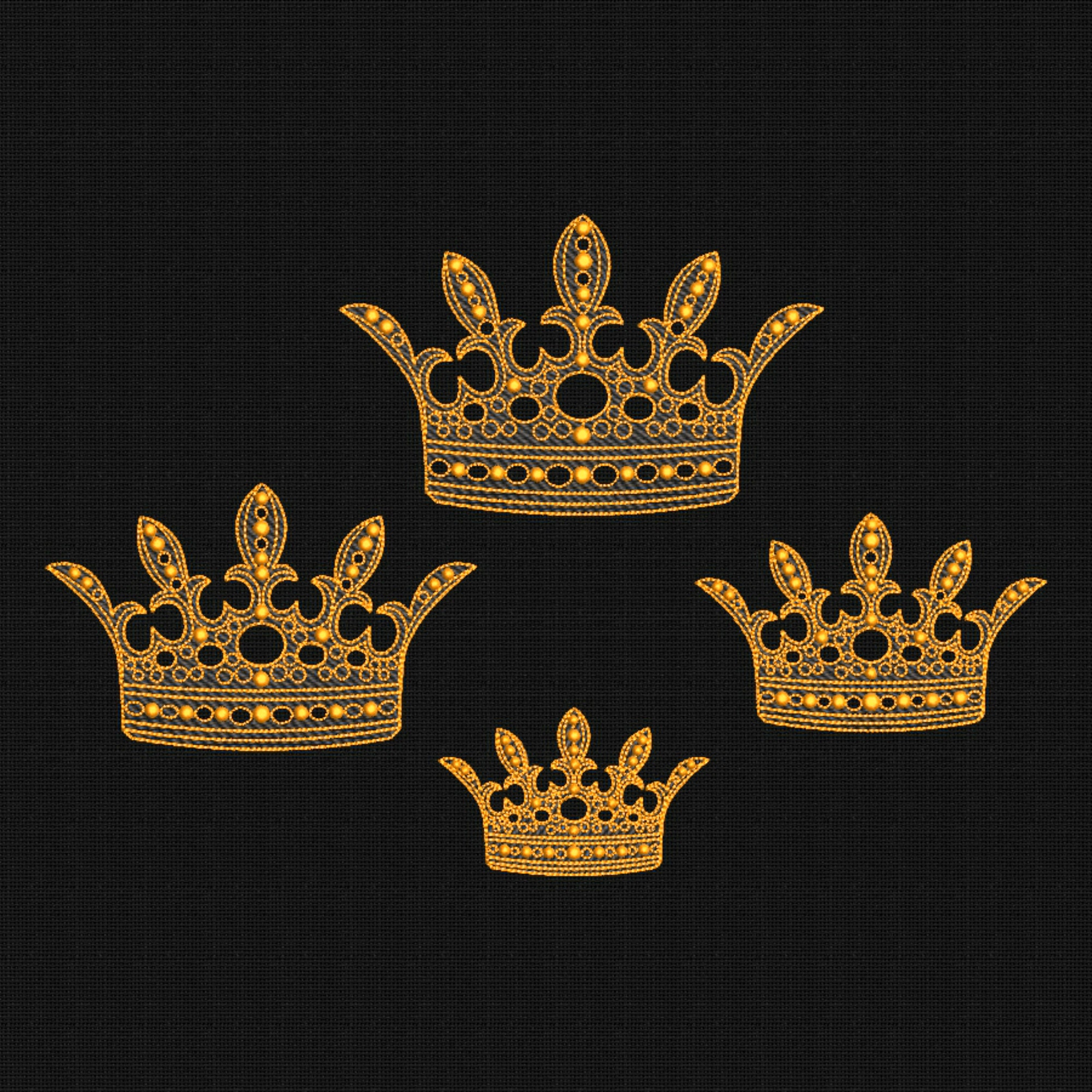 Embroidery Design Crown Embroidery Designs - Etsy