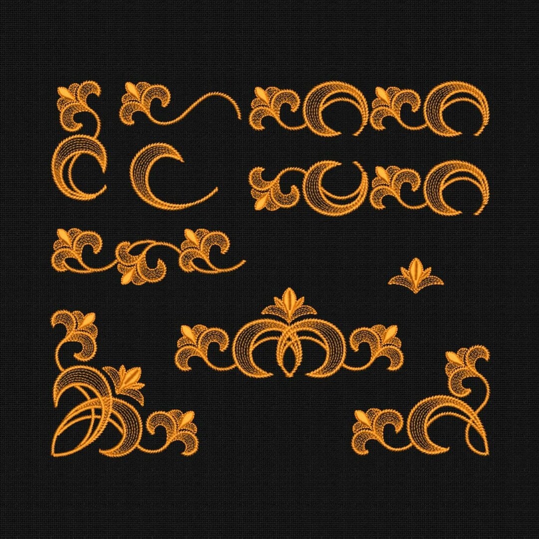 Embroidery Design Borders Embroidery Designs Patterns - Etsy