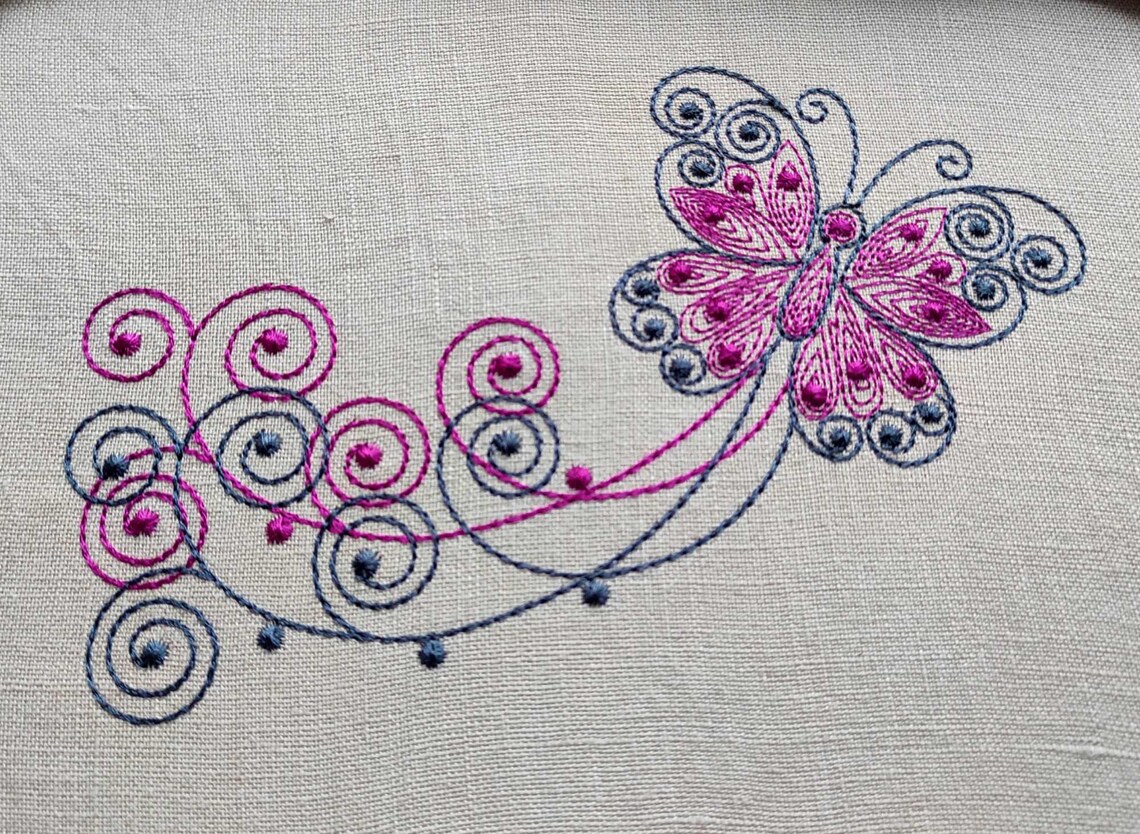 Embroidery Design Butterfly Embroidery Designs - Etsy