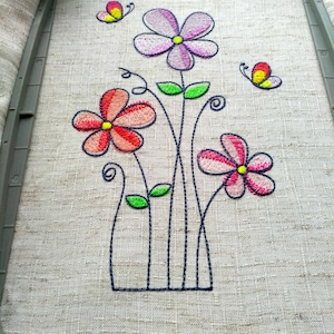 Embroidery Design Cottagecore Wild Flowers Machine Embroidery Pattern ...