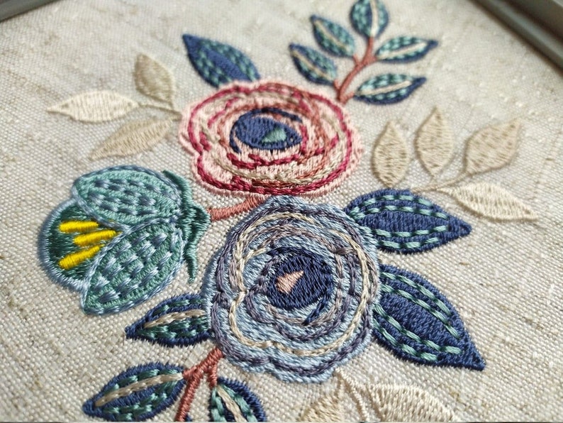 Embroidery Designs Flowers Embroidery Design - Etsy