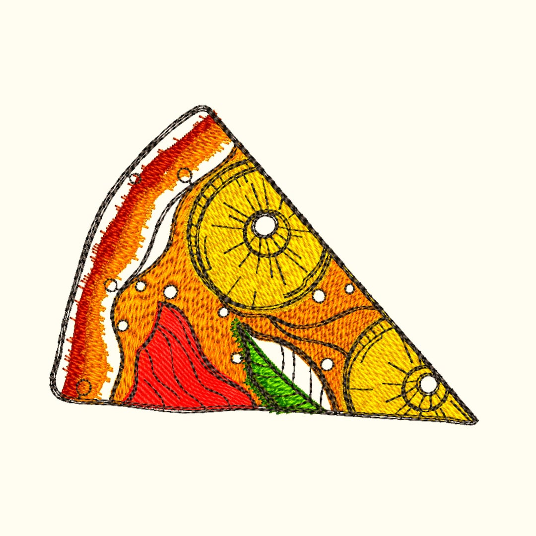 Embroidery Design Pizza Embroidery Designs Machine Embroidery Digital ...