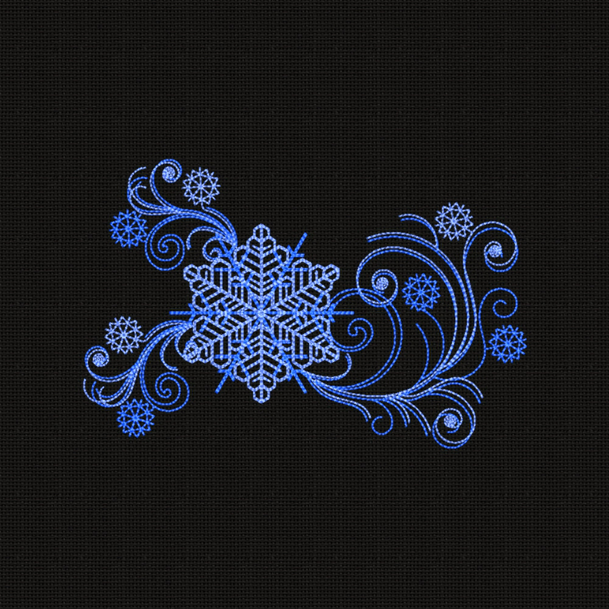 Embroidery Design Snowflake Embroidery Designs - Etsy