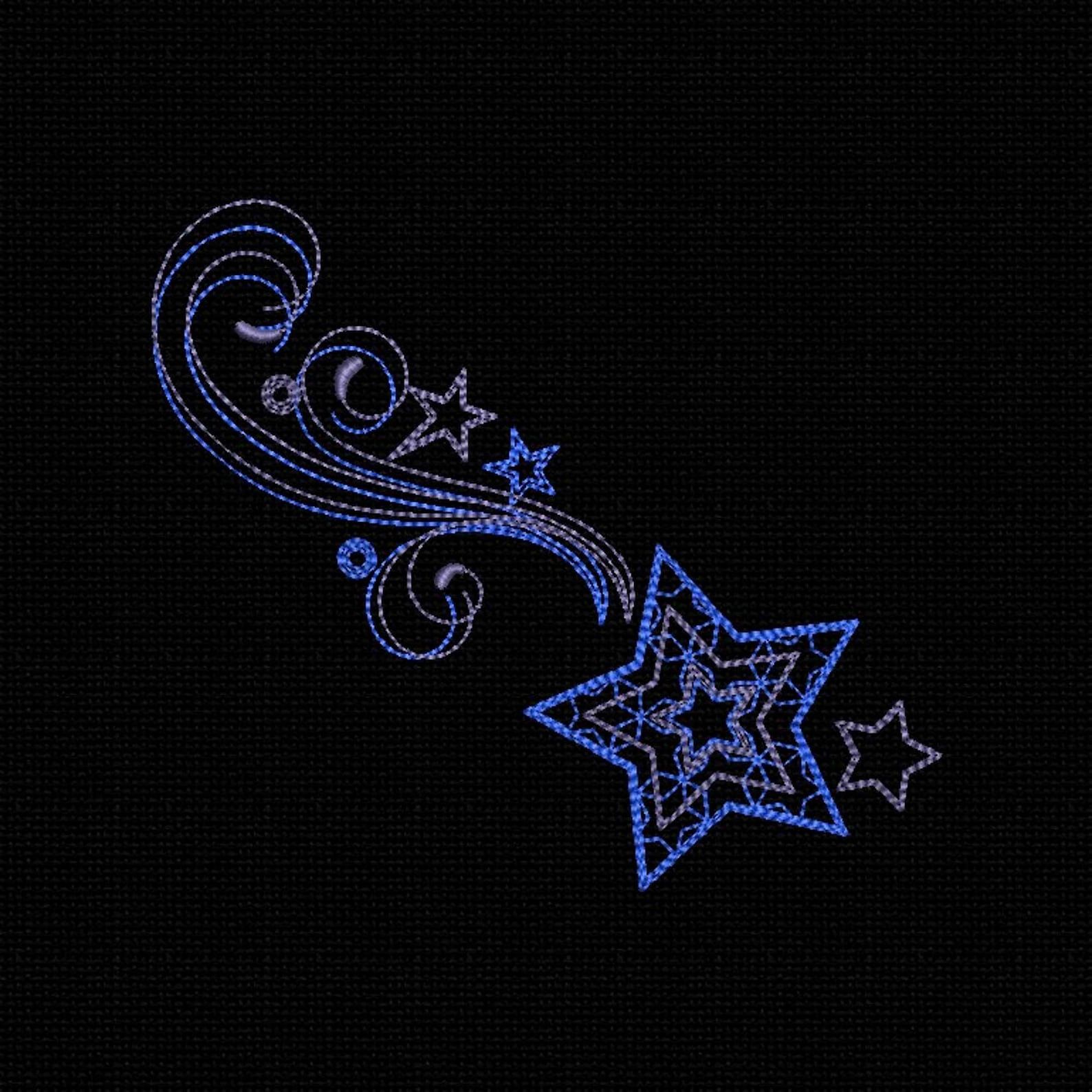 Embroidery Designs Stars Embroidery Design | Etsy