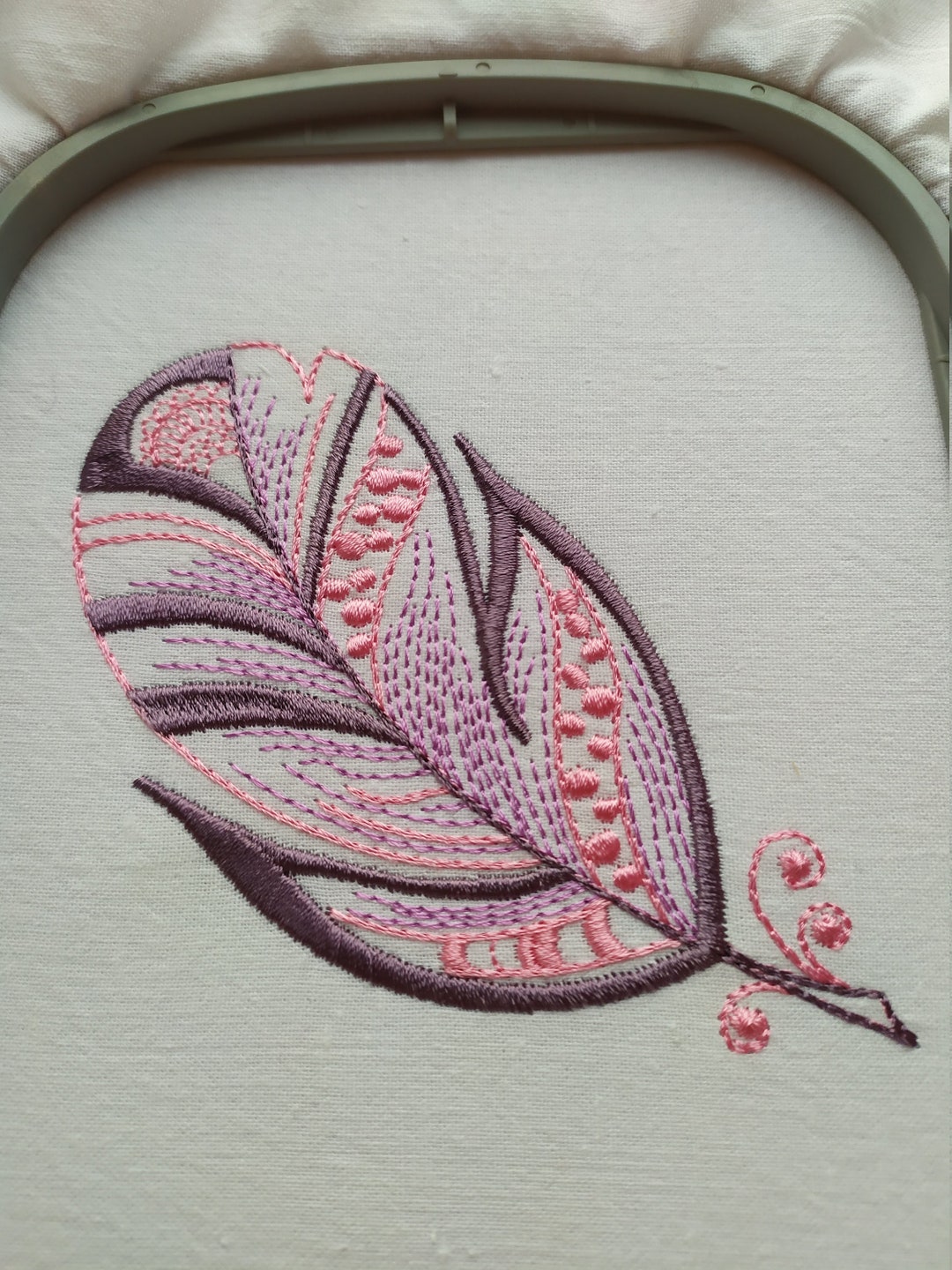 Embroidery Design Feather Machine Embroidery Pattern Stickdatei ...