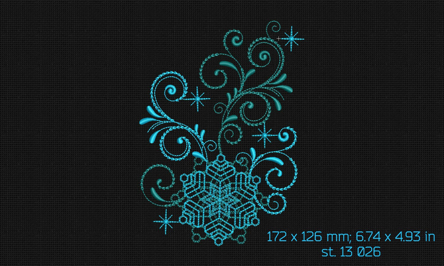 Embroidery Design Snowflake Embroidery Designs Winter | Etsy