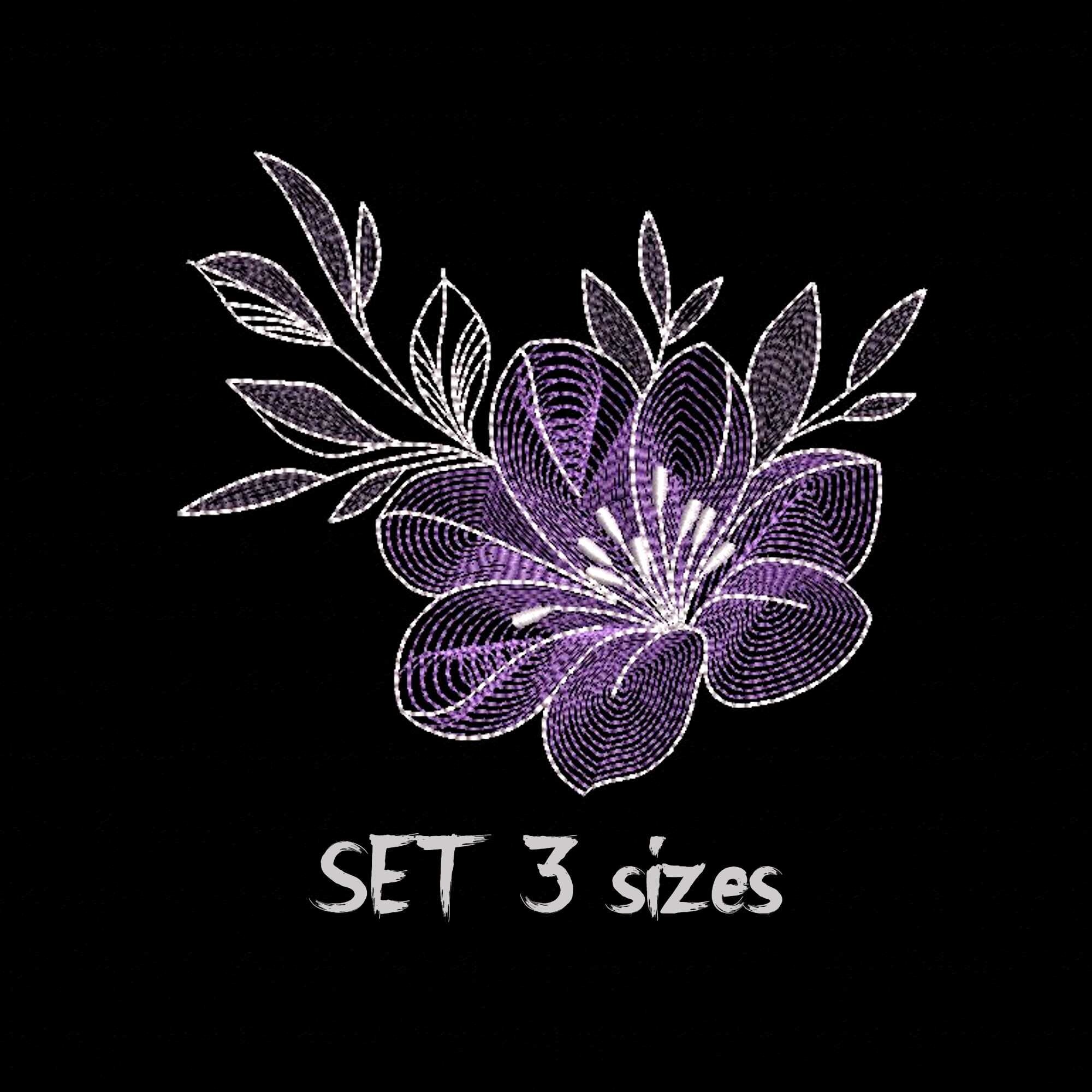 Embroidery Design Flower Embroidery Designs - Etsy
