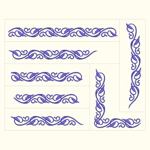 Embroidery Design Borders Embroidery Designs Ornament Patterns Instant ...