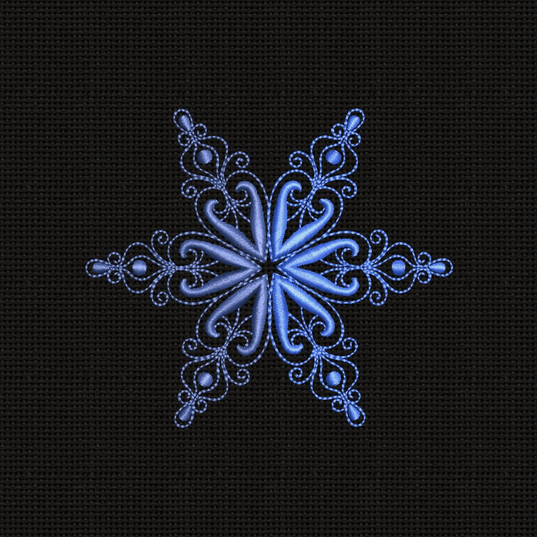 Embroidery Design Snowflake Embroidery Designs - Etsy