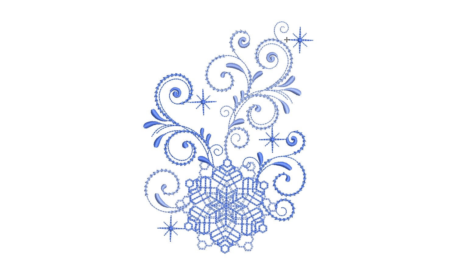 Embroidery Design Snowflake Embroidery Designs Winter | Etsy