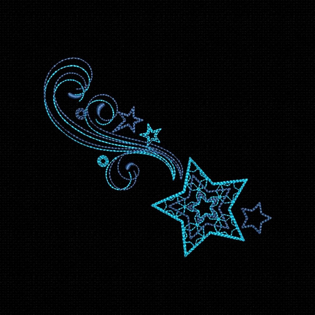 Embroidery Designs Stars Embroidery Design - Etsy