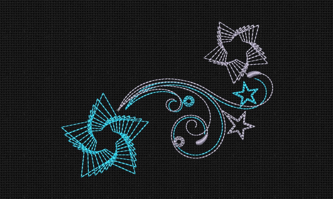 Embroidery Design Star Embroidery Designs | Etsy