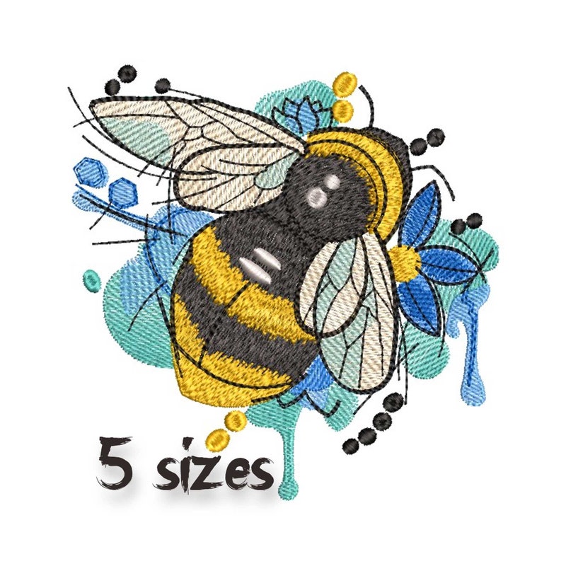 Bee Embroidery - Etsy