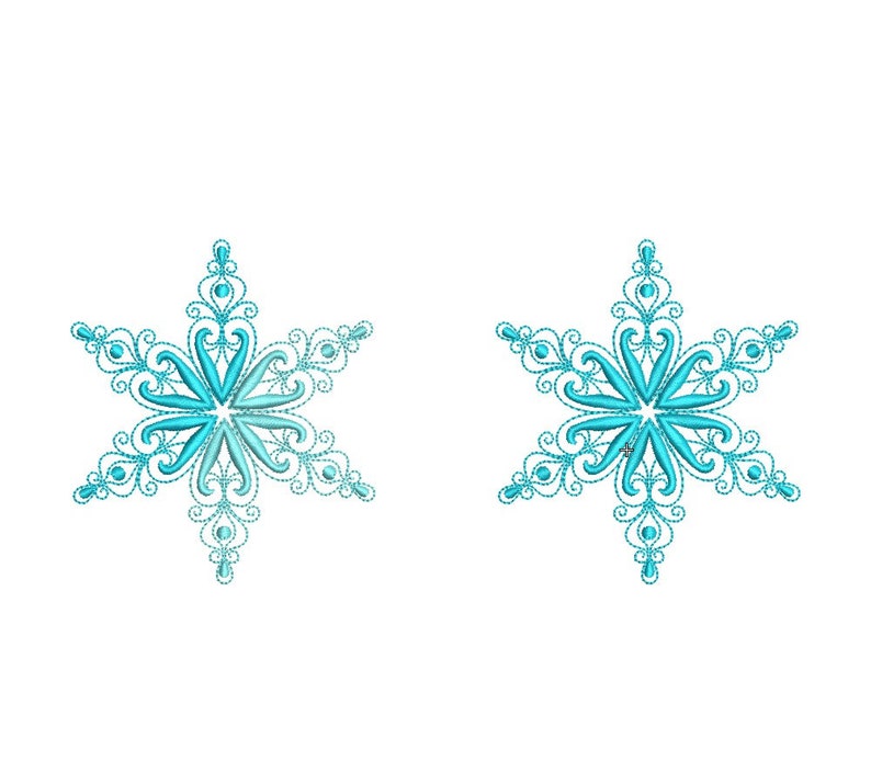 Embroidery Design Snowflake Embroidery Designs - Etsy