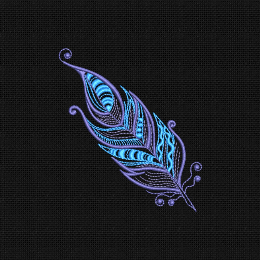 Embroidery Design Feather Embroidery Designs Bird - Etsy