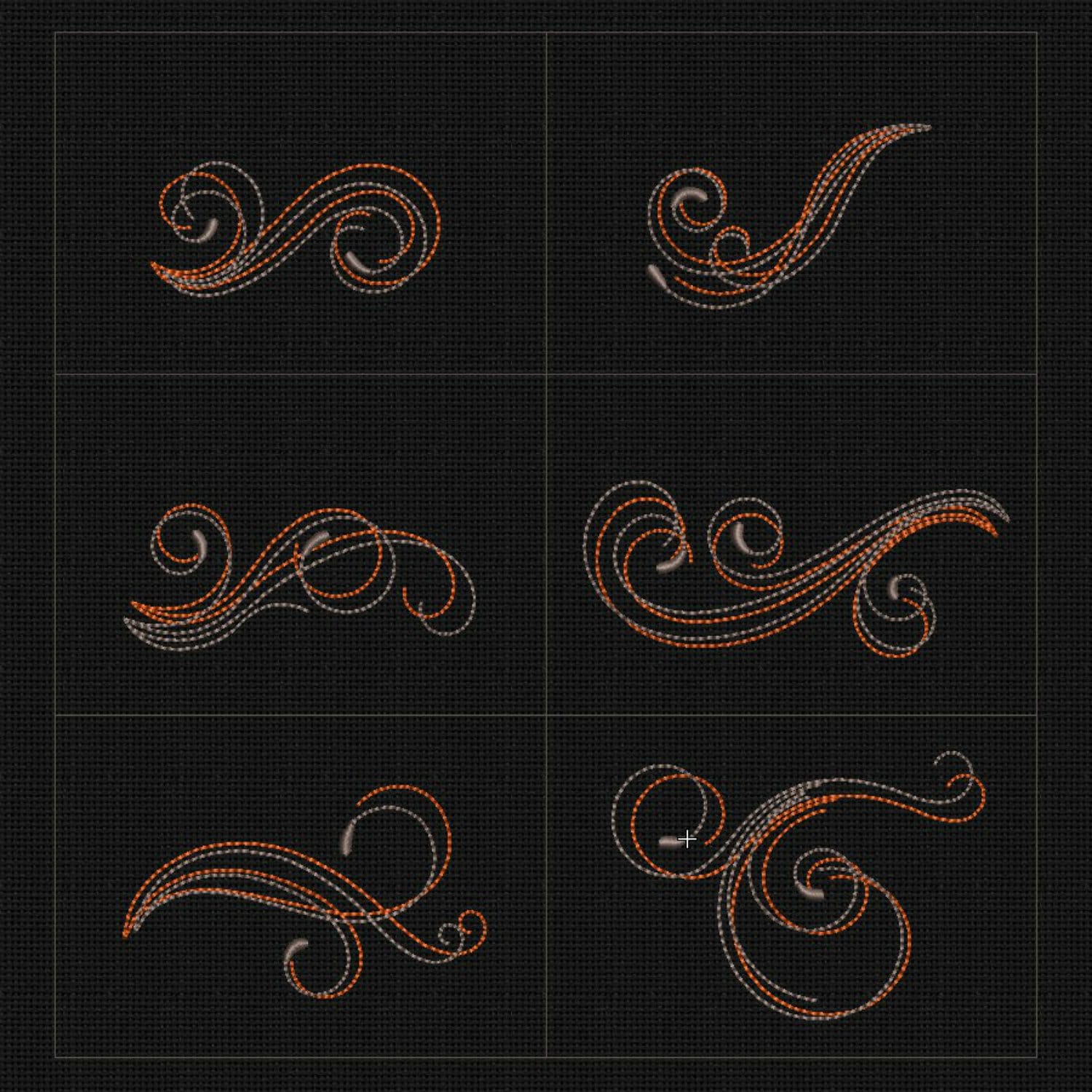 Embroidery Designs Swirls Embroidery Design Border - Etsy