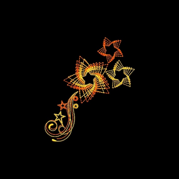 Embroidery Designs Stars Embroidery Design - Etsy