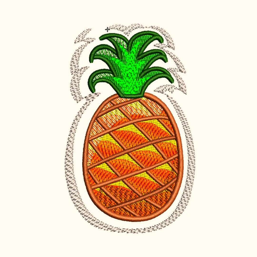 Embroidery Design Pineapple Embroidery Designs - Etsy