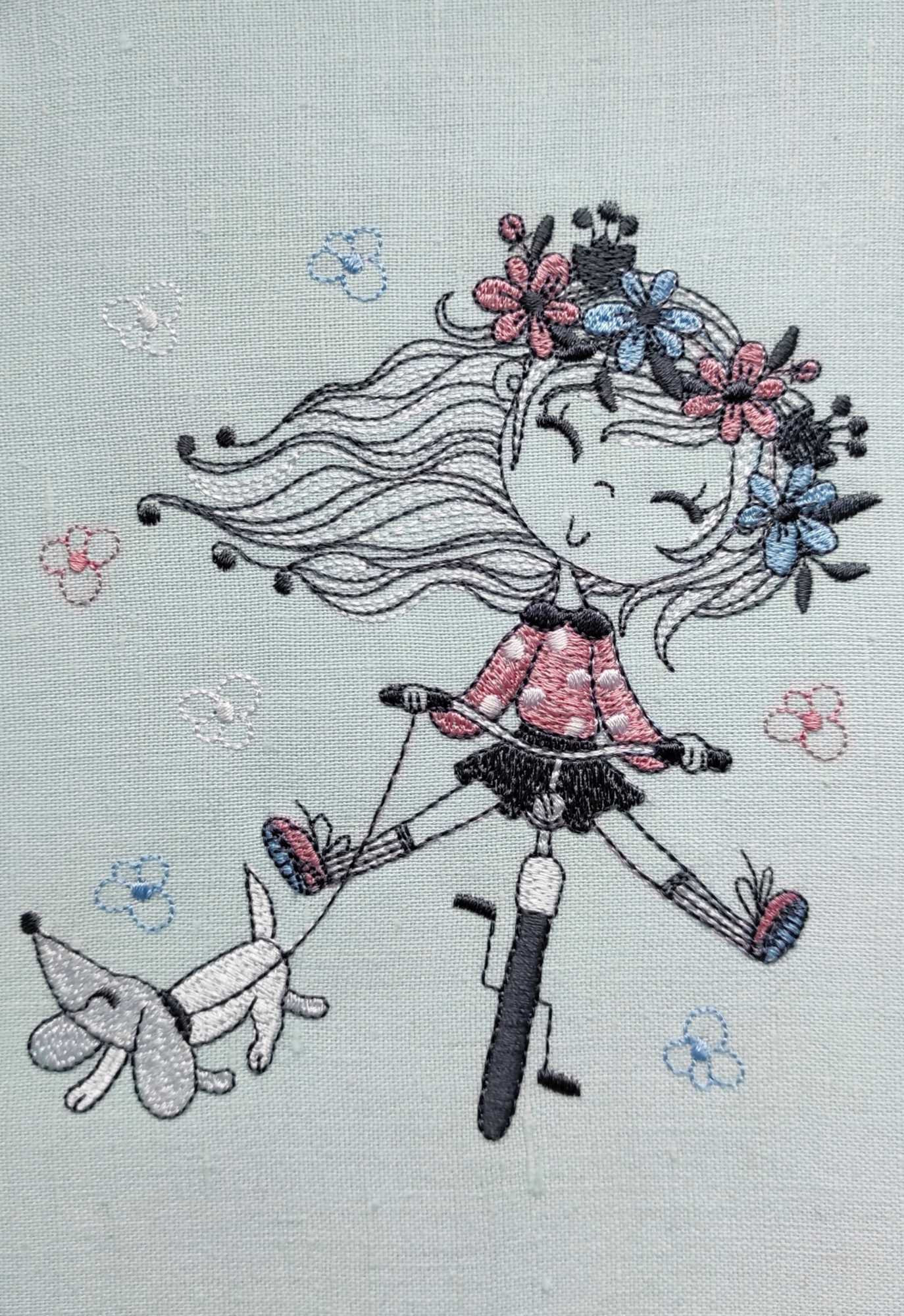 Embroidery Design Cute Girl Embroidery Designs Baby - Etsy